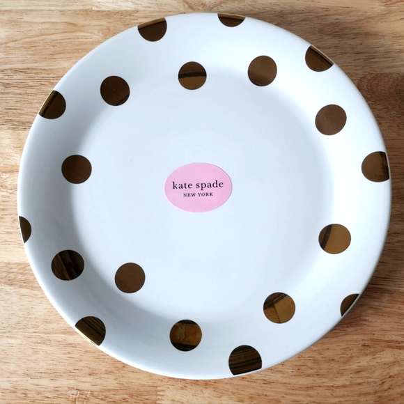 kate spade | Dining | Kate Spade Gold Deco Dot Dinner Plate Set Of 2 ...